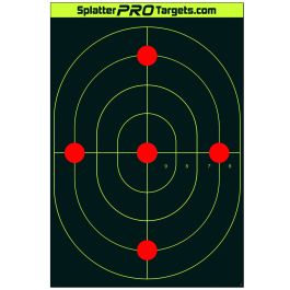 12X18 Large Bullseye Target from Splatter Pro Targets