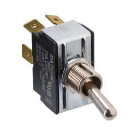 Paneltronics DPDT (ON)/OFF/(ON) Metal Bat Toggle Switch - Momentary ...