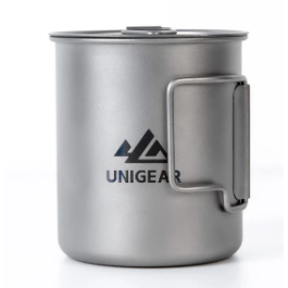 UNIGEAR 100% Titanium Camping Cup 450ml