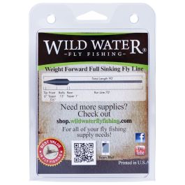 Wild Water Fly Fishing Weight Forward 7 Weight Super Fast Sinking Fly Line