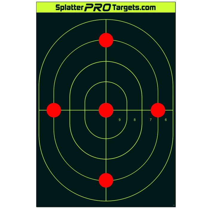 12X18 Large Bullseye Target from Splatter Pro Targets