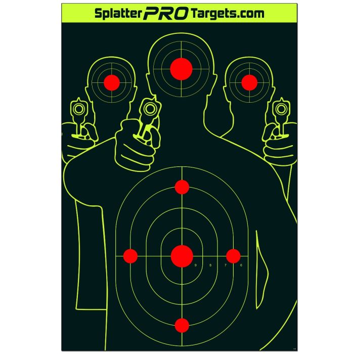 12X18 Multi Silhouette Target by Splatter Pro Targets
