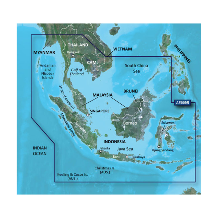 Garmin BlueChart® g2 Vision® HD - VAE009R - Sin/Mal/Indonesia - microSD ...
