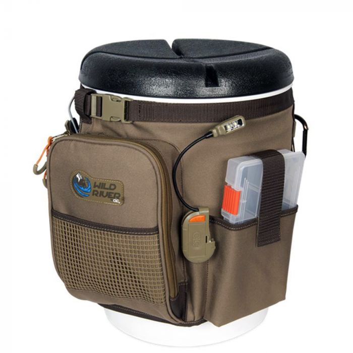 Wild River RIGGER 5 Gallon Bucket Organizer w/Lights, Plier Holder ...