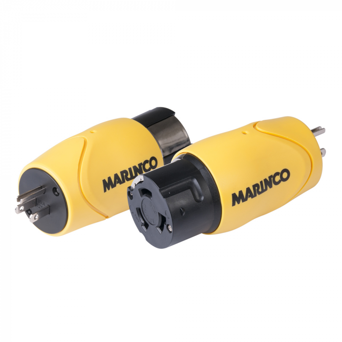 Marinco Straight Adapter - 15A Male Straight Blade to 50A 125/250V ...