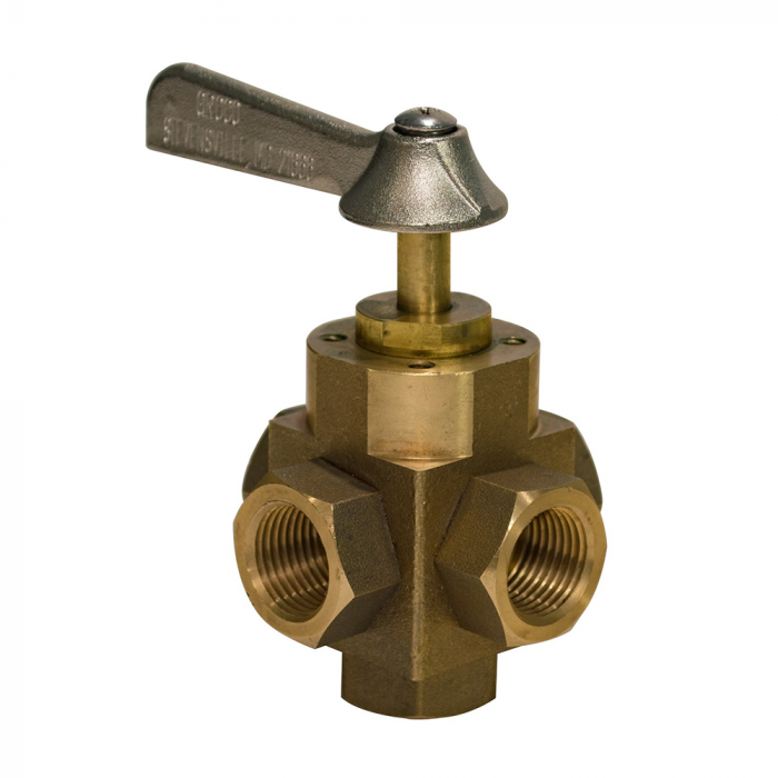 GROCO 1/2" 5-Port Tank Selector Valve