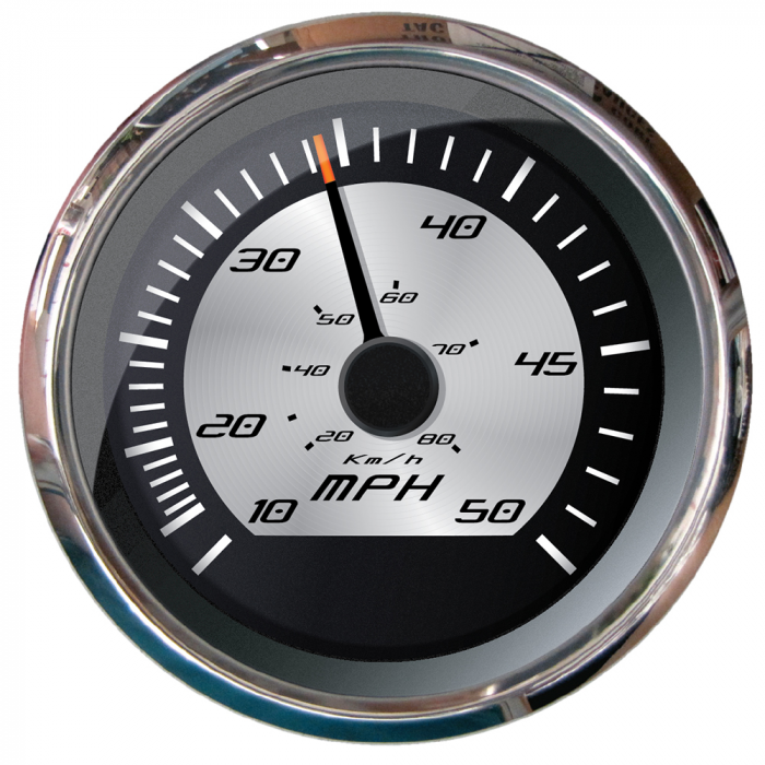 Faria Platinum 4" Speedometer - 50 MPH (Pitot)