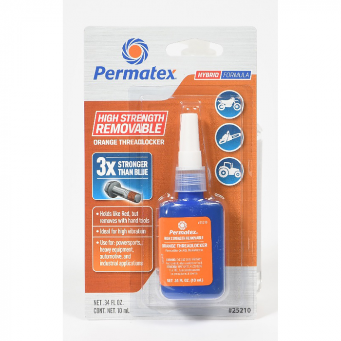 Permatex High Strength Removable Orange Threadlocker
