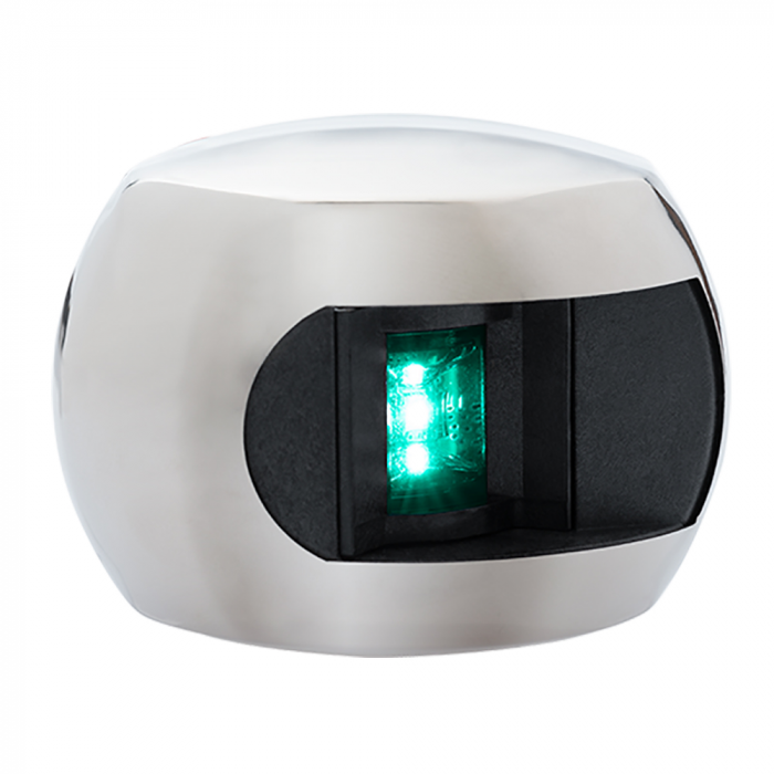 Aqua Signal Series 28 Starboard LED Side Mount Light - Stainless Steel ...