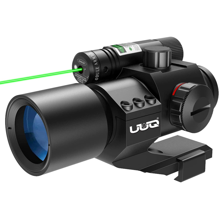 UUQ 1X30 4 MOA - Green and Red Dot Sight with Green Laser, Picatinny ...