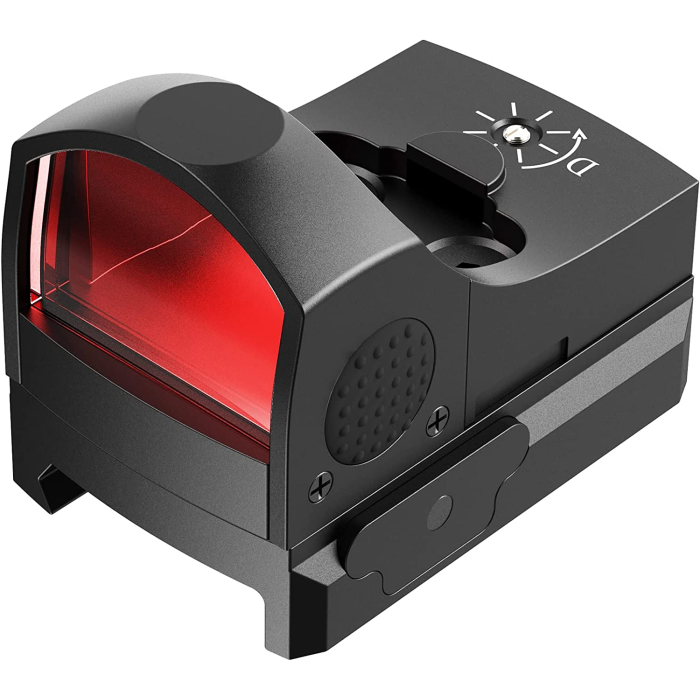 VICTOPTICS 1x17x22 3.5MOA Dot Size with 6 Levels Red Dot Sight 17x23mm ...