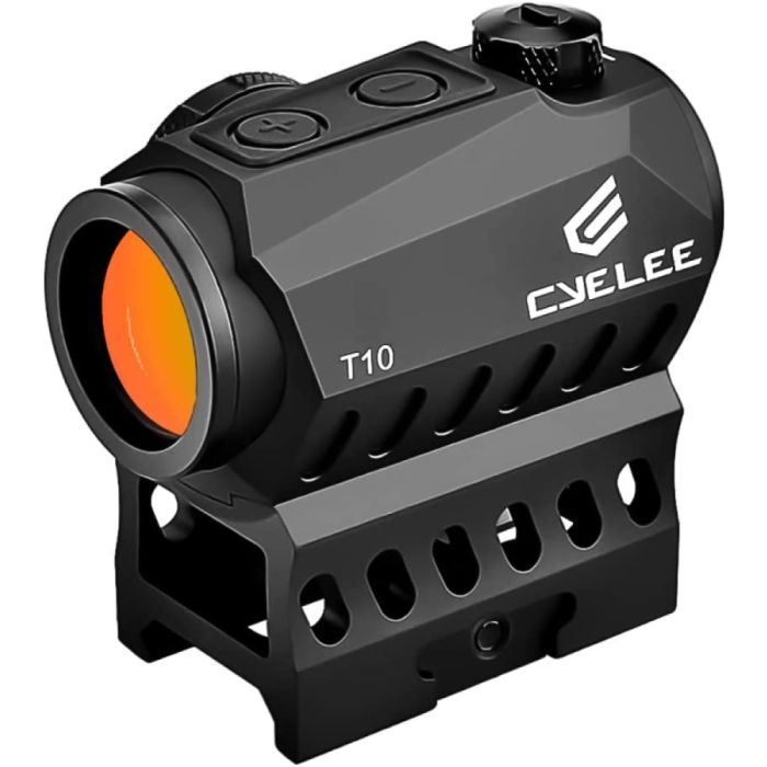 Cyelee Red Dot Sight 1x20mm 2MOA Shake Awake Rifle Scope with Absolute ...