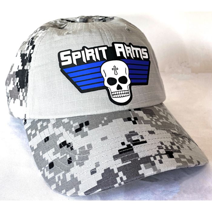 Solid Front Gray Camo Hat